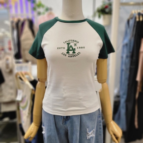 밸리걸 레터링 레글런 반팔 티셔츠 911070 - 에누리 가격비교