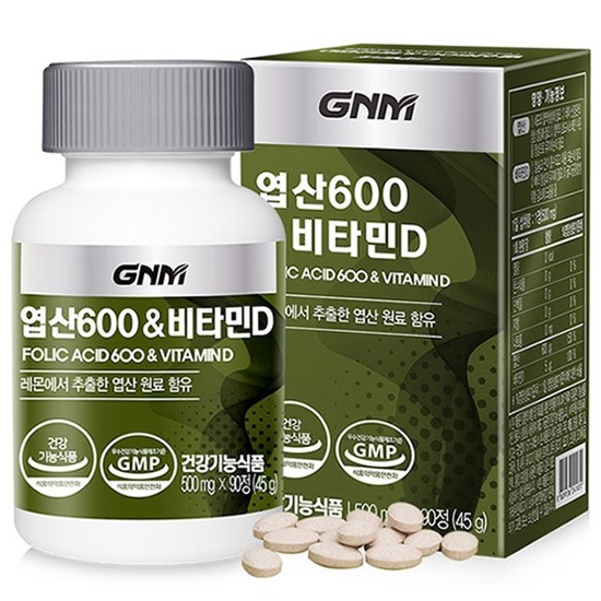 GNM자연의품격 엽산600 비타민D 90정 [1개] : 에누리 가격비교