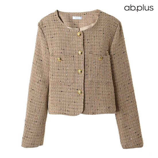Ab.plus 클래식 금장 버튼 트위드 자켓 LSY3MJ42A - 에누리 가격비교