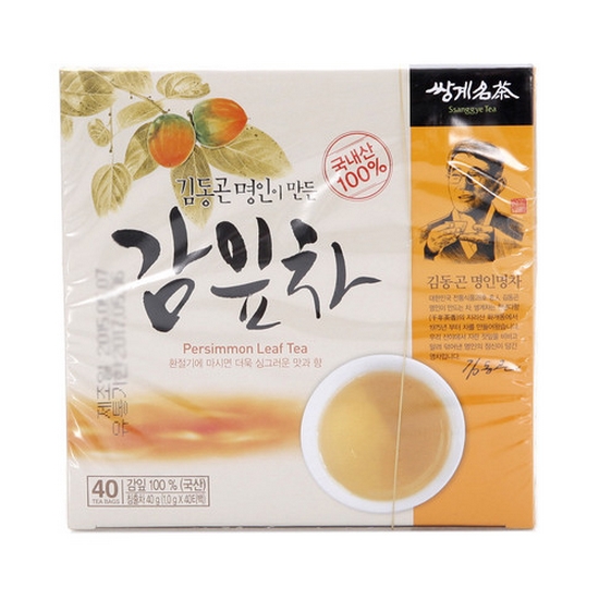 쌍계명차 김동곤 명인이 만든 감잎차 40티백 [4개] 에누리 가격비교