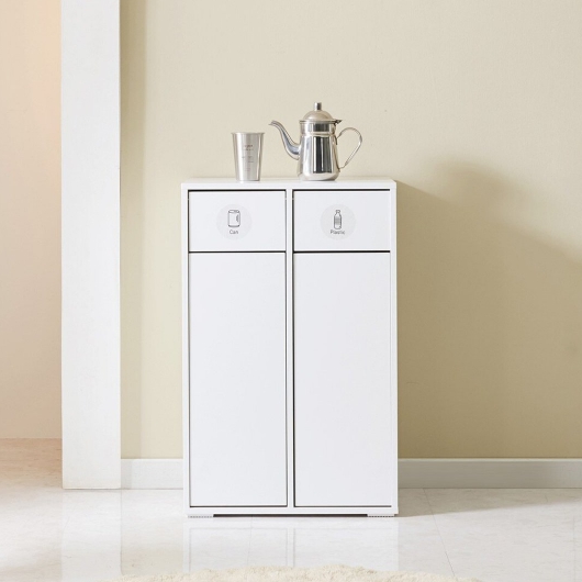 파로마 슬림 2칸 E0 분리수거함 수납장 540 - 에누리 가격비교