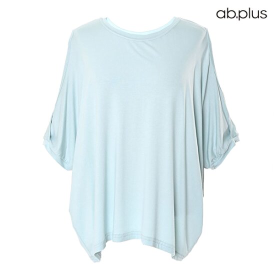 Ab.plus 라운드넥 숄더 트임 반팔 티셔츠 LSY2MK38A - 에누리 가격비교