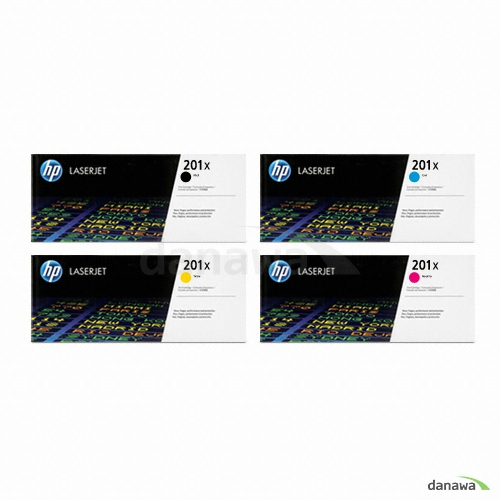 HP 벌크 201X (CF400X, CF401X, CF402X, CF403X) 4색 세트 [유통기간경과] - 에누리 가격비교