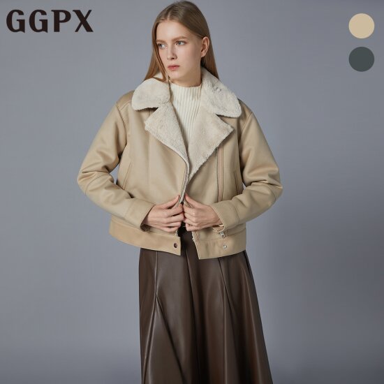 GGPX 퍼 더블카라 스웨이드 무스탕 GOZMU002F : 에누리 가격비교