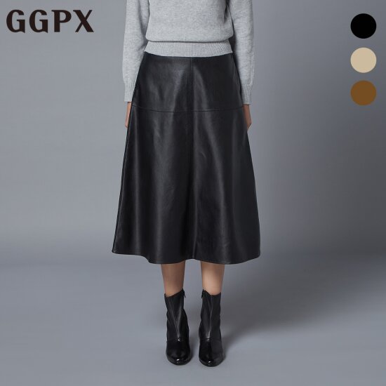 GGPX 레더 A라인 스커트 GOZSK001F - 에누리 가격비교