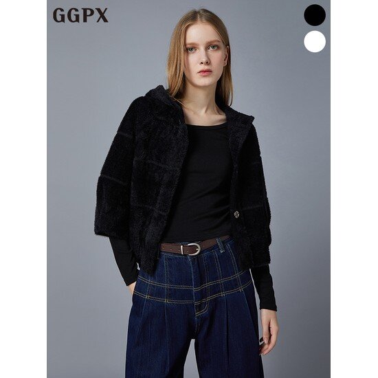 GGPX 스냅 버튼 날개사 7부 후드 니트 가디건 GOAKG027F : 에누리 가격비교