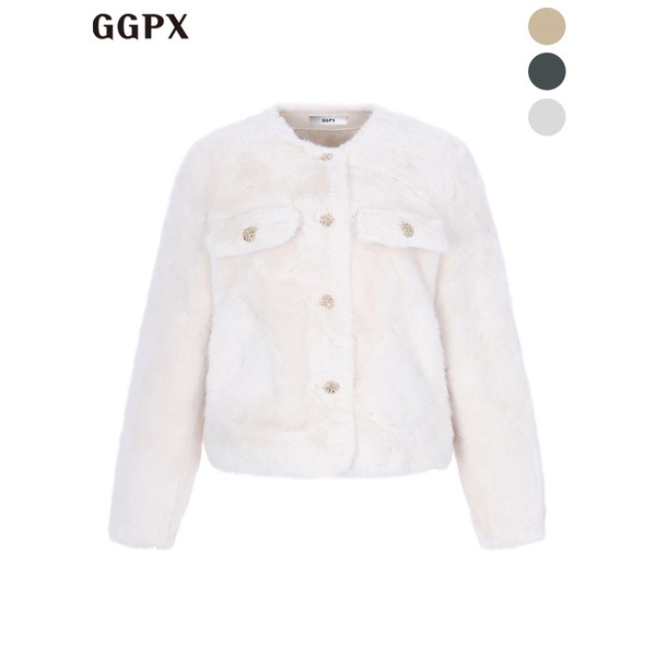 GGPX 로맨틱 페이크 퍼 노카라 자켓 GOAJK065F : 에누리 가격비교