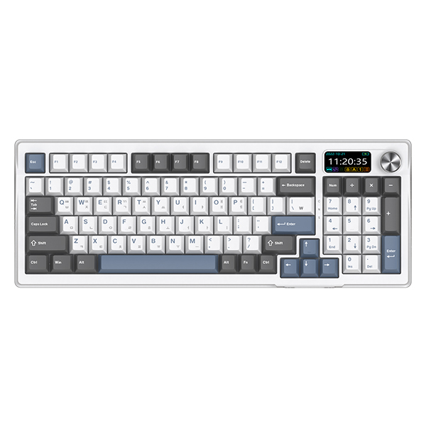 ABKO AK100 3모드 유무선 기계식 LCD 디스플레이 [베이비 화이트축] - 에누리 가격비교