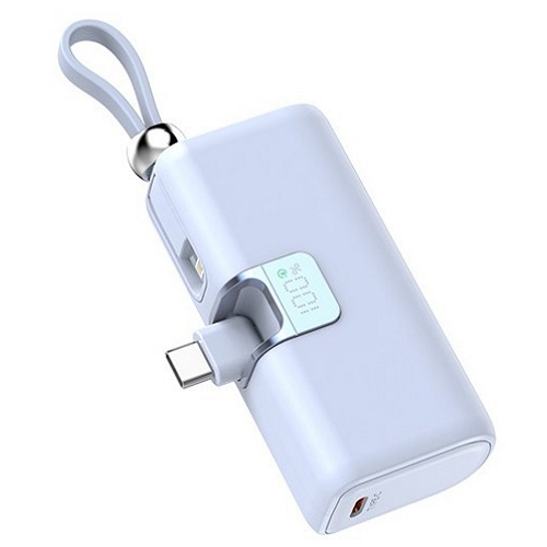 THOUSTA PD 22.5W 캡슐형 도킹 미니 2in1 보조배터리 Q8 5000mAh [C타입+8핀 케이블] - 에누리 가격비교