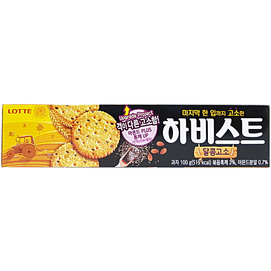 롯데제과 하비스트 고소한맛 100g [24개] 에누리 가격비교