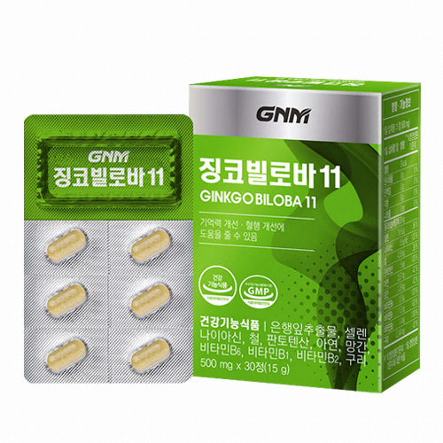 GNM자연의품격 징코빌로바11 500mg 30정 [6개] : 에누리 가격비교