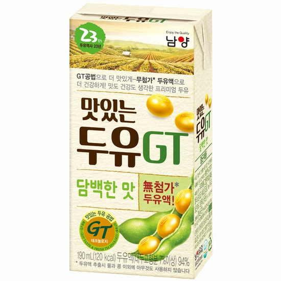 남양유업 맛있는 두유 GT 담백한맛 190ml [48개] : 에누리 가격비교