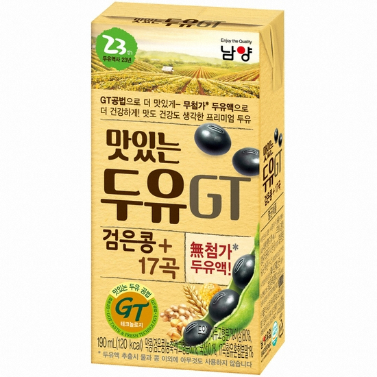 남양유업 2017 맛있는 두유 GT 검은콩+17곡 190ml[16개] - 에누리 가격비교