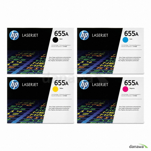 HP 정품 655A (CF450A, CF451A, CF452A, CF453A) 4색 세트 - 에누리 가격비교