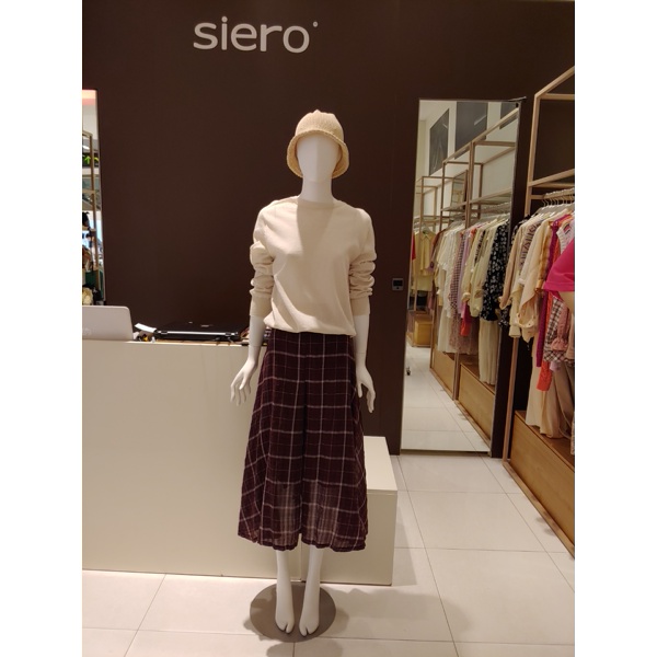 시에로 뒤밴딩 롱체크 A라인 스커트_SE3SKF267 - 에누리 가격비교