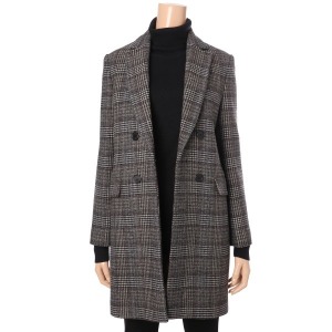 쉬즈미스 글렌체크 더블 버튼 하프코트_SWWJKI41100 - 에누리 가격비교