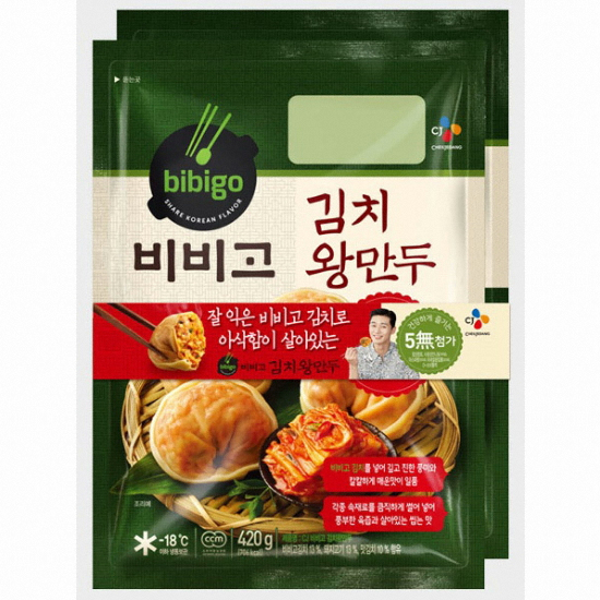CJ제일제당 비비고 김치 왕만두 420g [2개] - 에누리 가격비교
