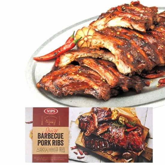 CJ푸드빌 VIPS 스파이시 바비큐 폭립 450g [1개] - 에누리 가격비교