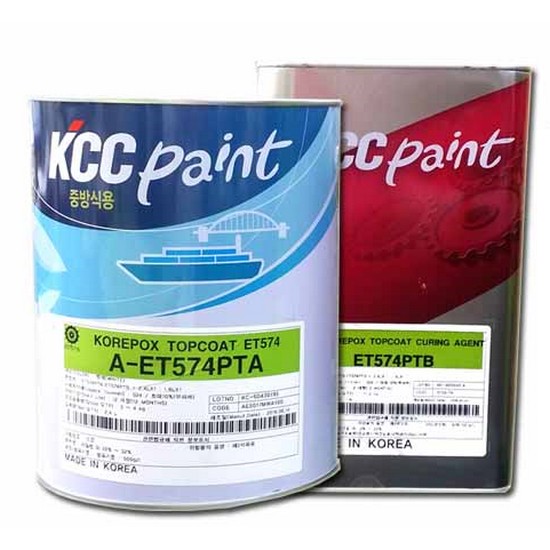 KCC 철재용 에폭시 상도 중방식 페인트 ET574 4L : 에누리 가격비교
