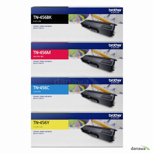 Brother 정품 TN-456BK, TN-456C, TN-456M, TN-456Y 4색 세트 - 에누리 가격비교