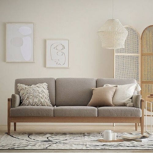 한샘몰 X 더메이드 키노 원목 패브릭 소파 3인용 : 에누리 가격비교