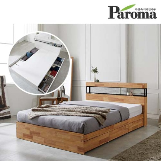 파로마 더스틴 빅서랍 3단 수납 LED침대 SS [40T라텍폼스독립] - 에누리 가격비교