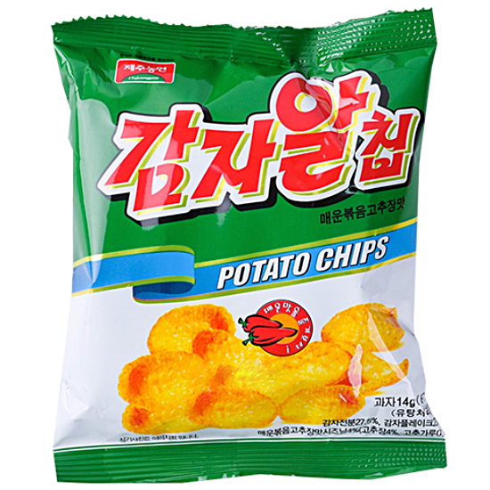 영양제과 감자알칩 14g X 4개입 포테이토스낵 감자과자 감자깡 아폴로 문방구과자 옛날과자 불량식품베스트 에누리 가격비교