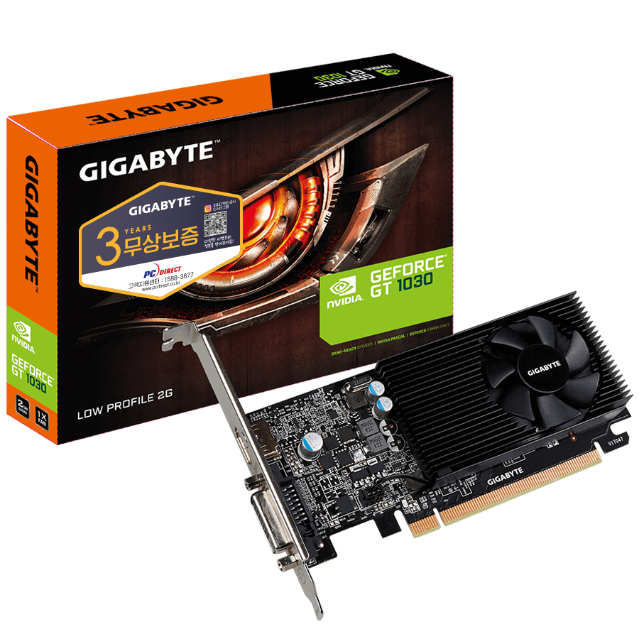 GIGABYTE 지포스 GT1030 UD2 D5 2GB 미니미 피씨디렉트 - 에누리 가격비교