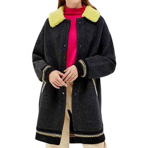 베네통 여성 컬러 부클카라 니트 가디건_BAKCA7061 - 에누리 가격비교