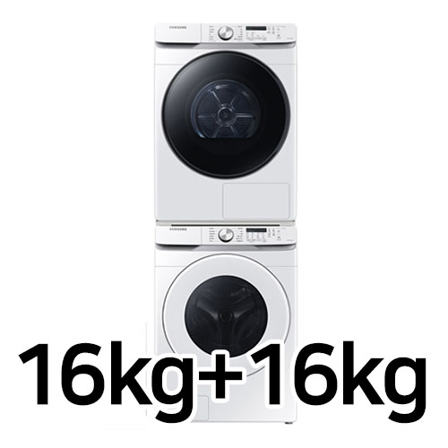 삼성전자 그랑데 WF16T6000KW + DV16T8520BW [상단설치키트 포함] : 에누리 가격비교