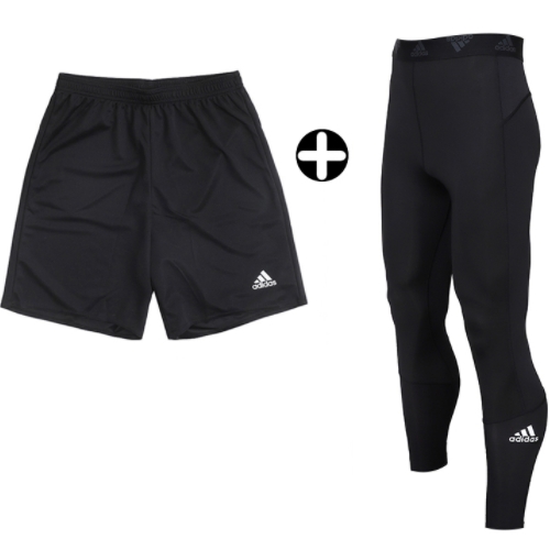 아디다스 EST 테크핏 쇼트 타이츠 세트 FP9596+GM5036 - 에누리 가격비교