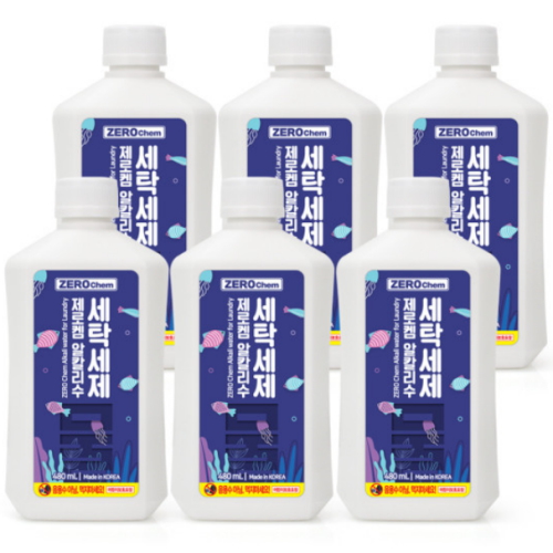 에이치비글로벌 제로캠 알칼리수 세탁세제 480ml [6개] - 에누리 가격비교