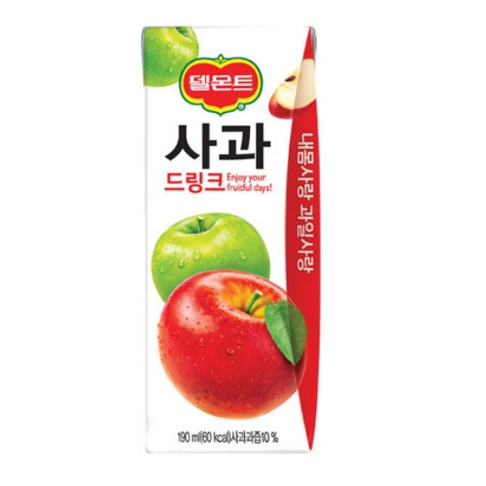 롯데칠성음료 델몬트 사과 드링크 190ml [96개] - 에누리 가격비교