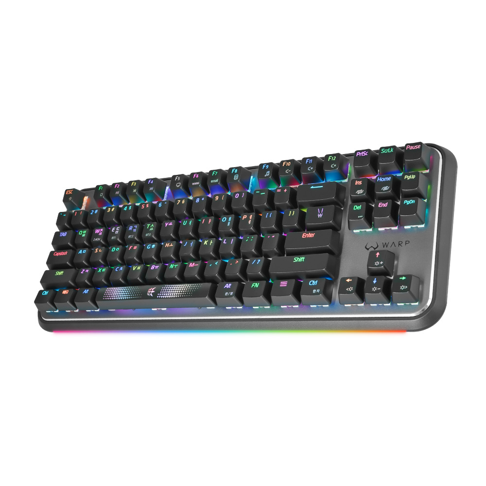 마이크로닉스 워프 WK3 마닉축 블루투스 RGB 텐키리스 게이밍 기계식 키보드 [청축] - 에누리 가격비교