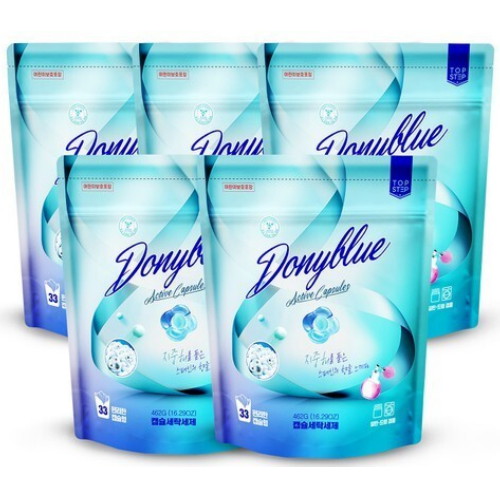 한국미라클피플사 탑스텝 도니블루 캡슐세제 33개입 x 5개 + 15개 [1세트] - 에누리 가격비교