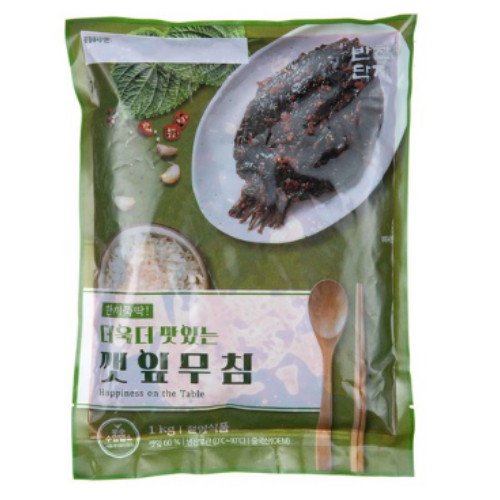 반찬단지 깻잎무침 1kg [2개] - 에누리 가격비교
