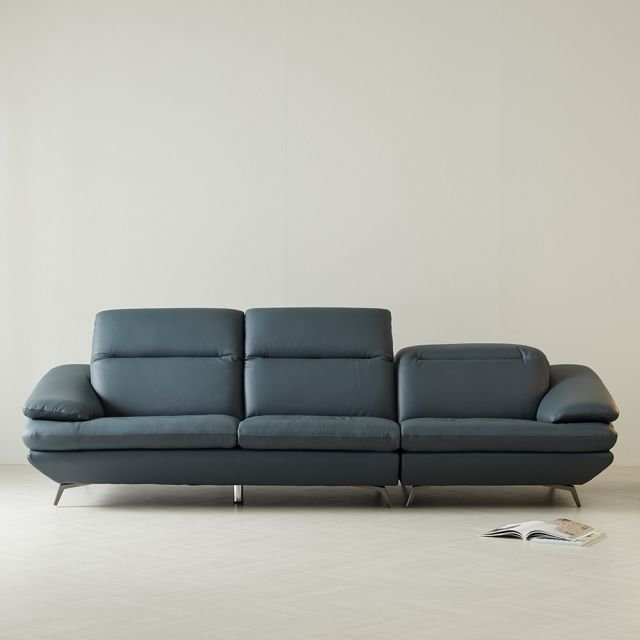 스코나 태프트 천연통가죽 소파 4인용[스툴별도] - 에누리 가격비교