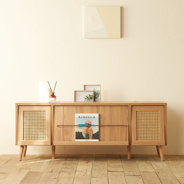 어반레스트 라탄 플랩도어 거실장 1500 - 에누리 가격비교