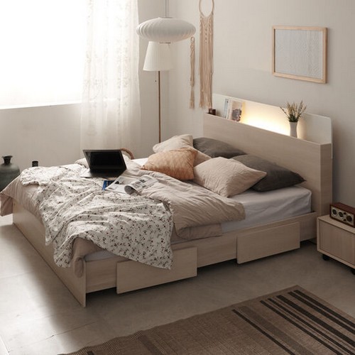 보루네오하우스 모닝듀 KC611 서랍 LED침대 Q[매트별도] - 에누리 가격비교