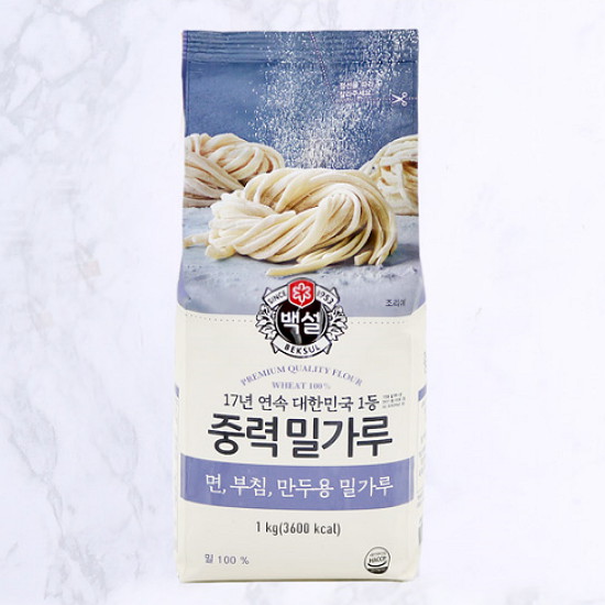 백설 박력 밀가루 1kg [3개] 에누리 가격비교