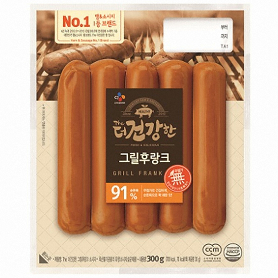 CJ제일제당 더건강한 그릴후랑크소시지 300g x 16개 - 에누리 가격비교