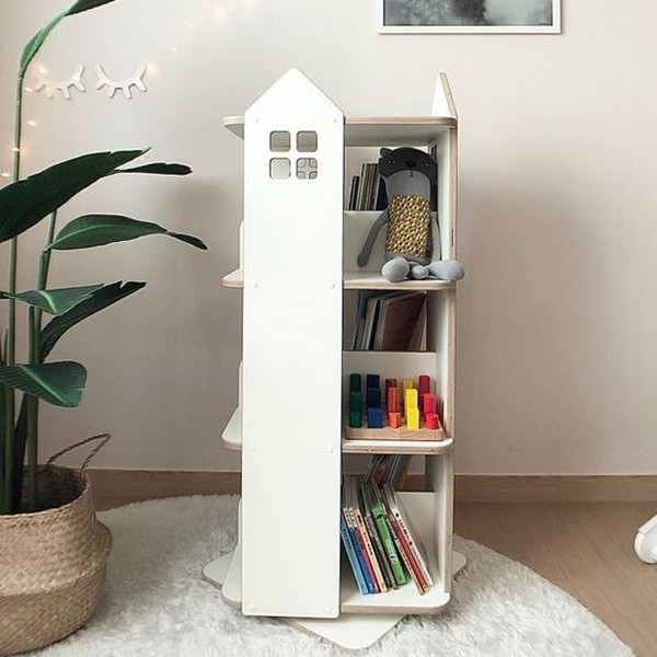 란 하우스 4단 회전 책장 480 - 에누리 가격비교