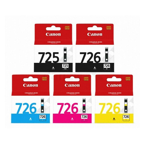 캐논 정품 PGI-725PGBK, CLI-726BK, CLI-726C, CLI-726M, CLI-726Y 5색 세트 : 에누리 가격비교