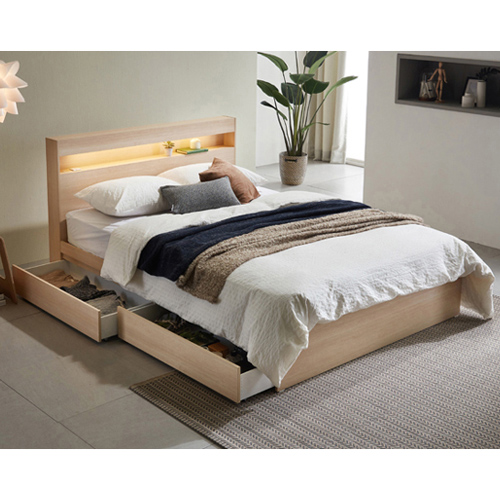 베드리움 파인드 LED 서랍형 침대 Q [듀얼쿠션유로탑독립] : 에누리 가격비교