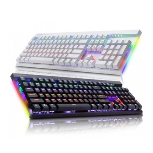 ABKO K640 플러스 축교환 측면 LED 게이밍 키보드[화이트,청축] - 에누리 가격비교