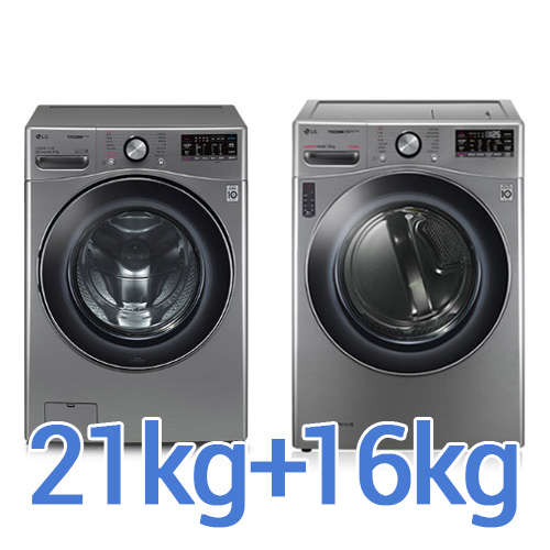 LG전자 트롬 F21VDD + RH16VT(스테인리스+스테인리스) [상단설치키트 미포함] : 에누리 가격비교