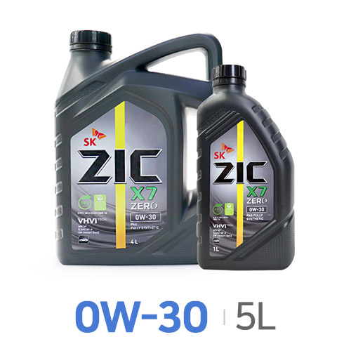 SK엔무브 ZIC 제로 X7 0W30 5L [1개] - 에누리 가격비교